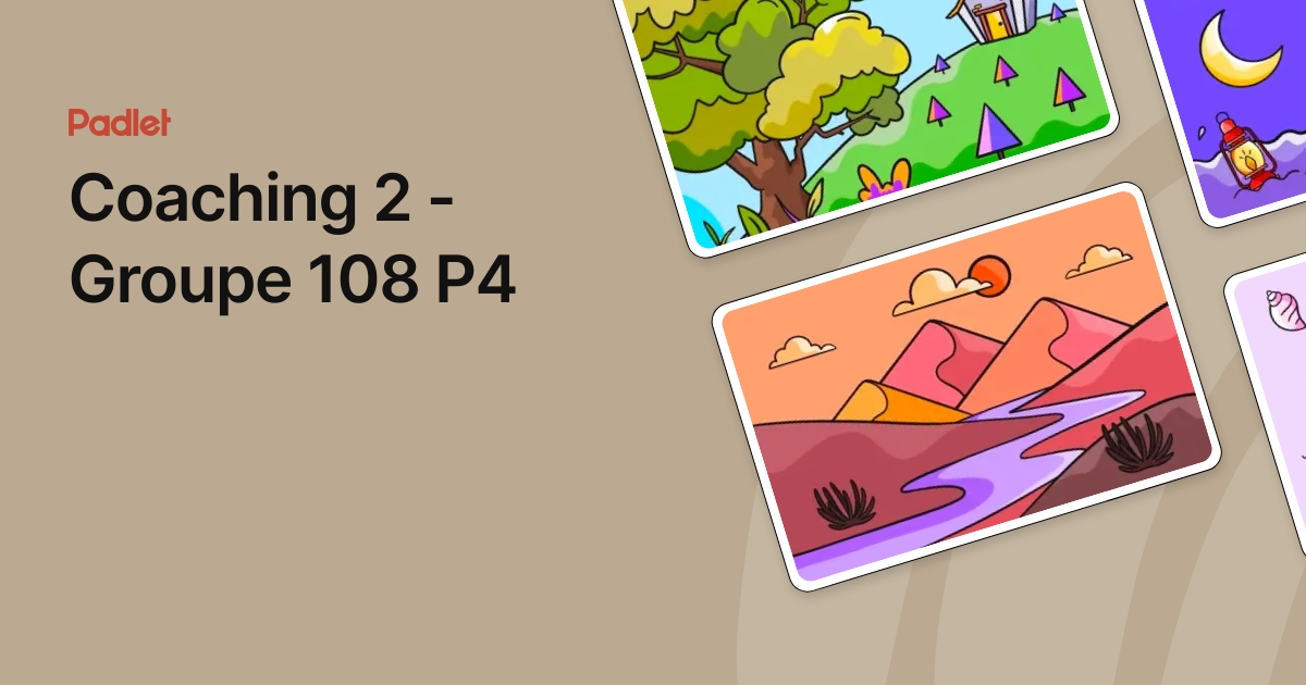 Coaching 2 - Groupe 108 P4