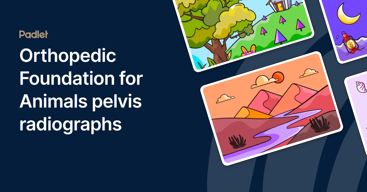 Orthopedic Foundation for Animals pelvis radiographs
