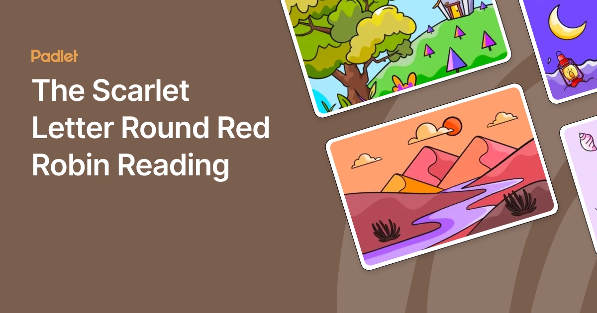 The Scarlet Letter Round Red Robin Reading