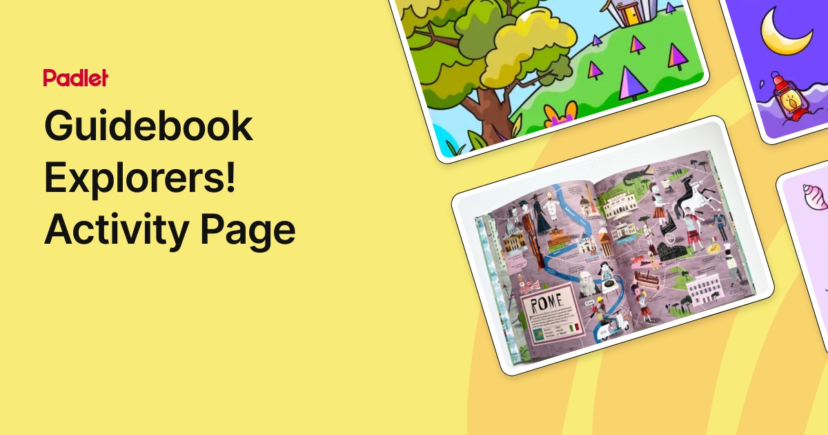 Guidebook Explorers! Activity Page
