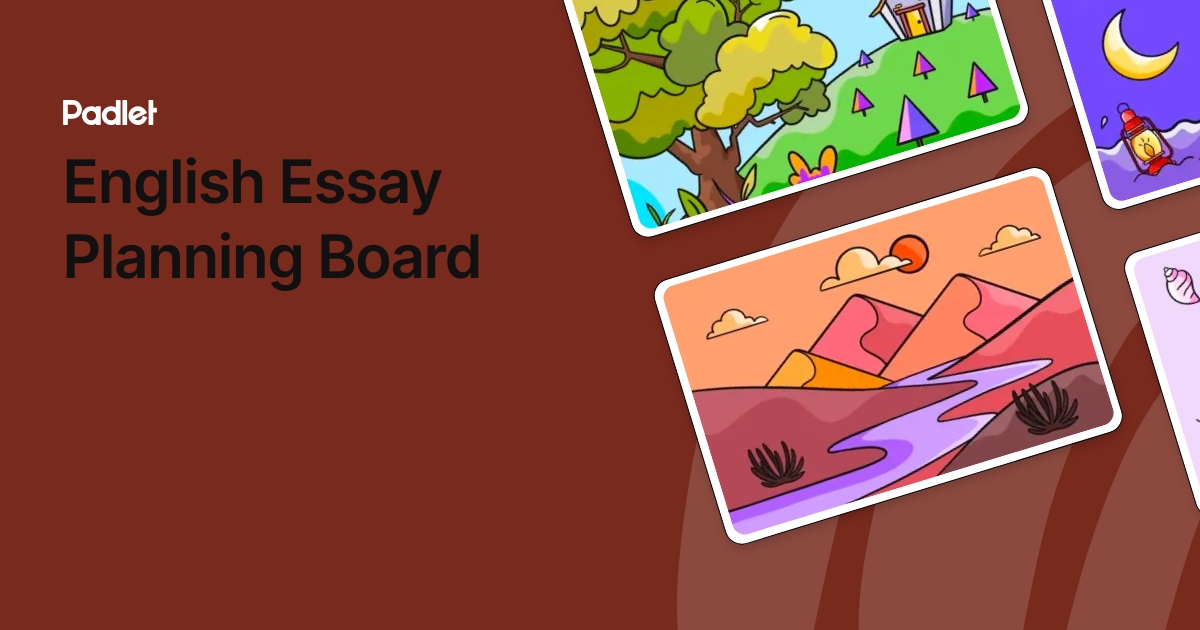 English Essay Planning Board