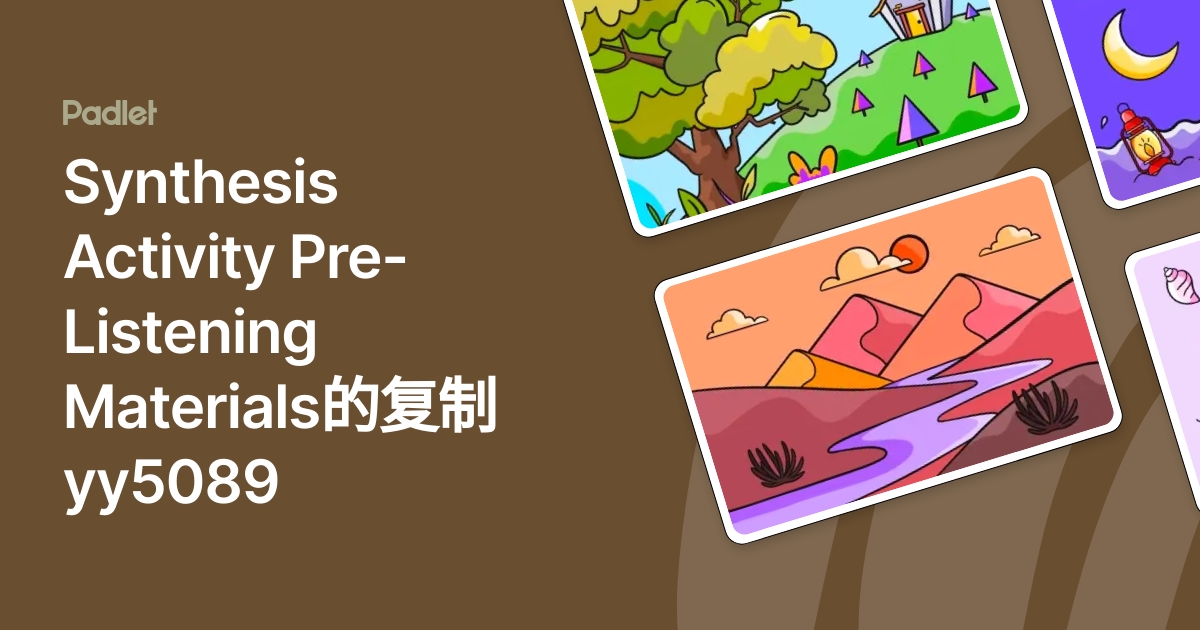 Synthesis Activity Pre-Listening Materials的复制yy5089