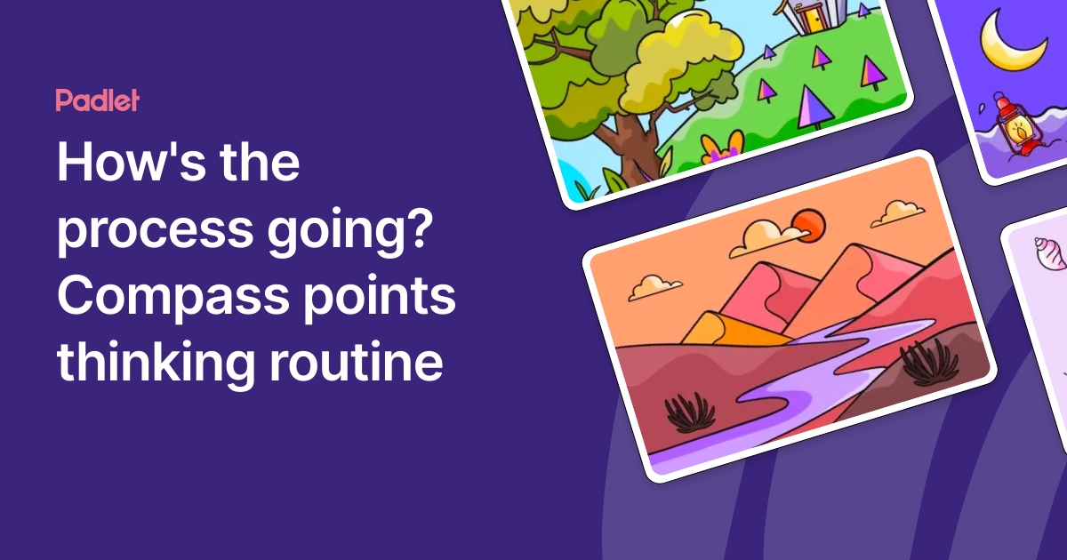 How's the process going? Compass points thinking routine
