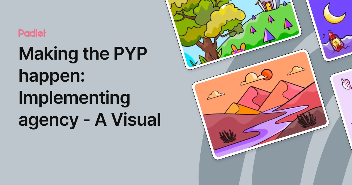 Making the PYP happen: Implementing agency - A Visual