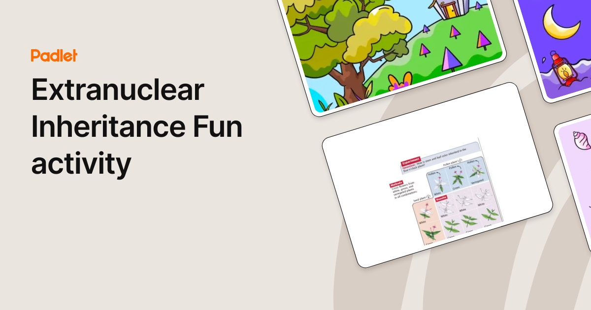 Extranuclear Inheritance Fun activity