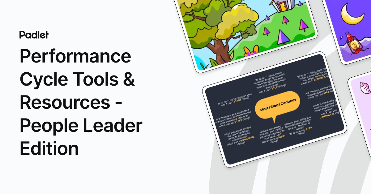 Performance Cycle Tools & Resources - People Leader Edition