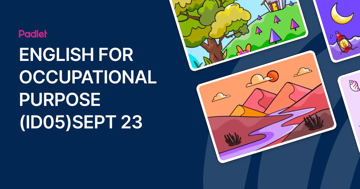 ENGLISH FOR OCCUPATIONAL PURPOSE (ID05)SEPT 23
