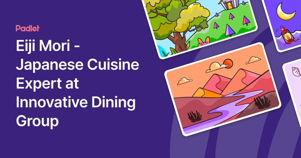 Eiji Mori - Japanese Cuisine Expert at Innovative Dining Group