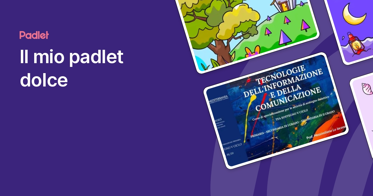 Il mio padlet dolce
