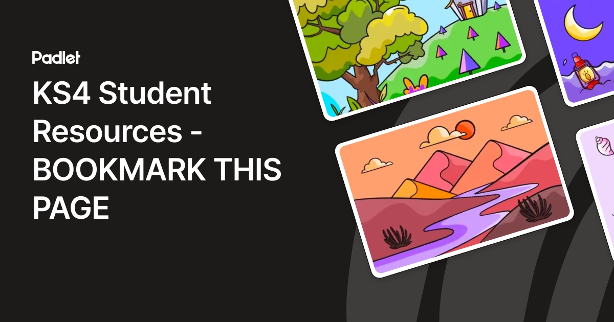 KS4 Student Resources - BOOKMARK THIS PAGE