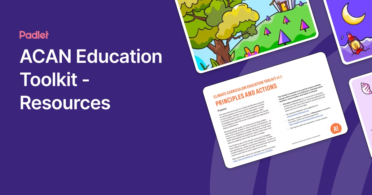 ACAN Education Toolkit - Resources
