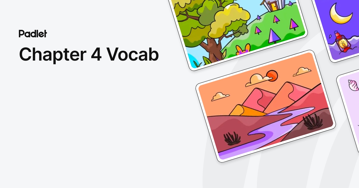 Chapter 4 Vocab