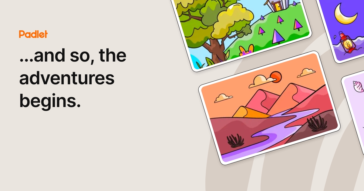 ...and so, the adventures begins.