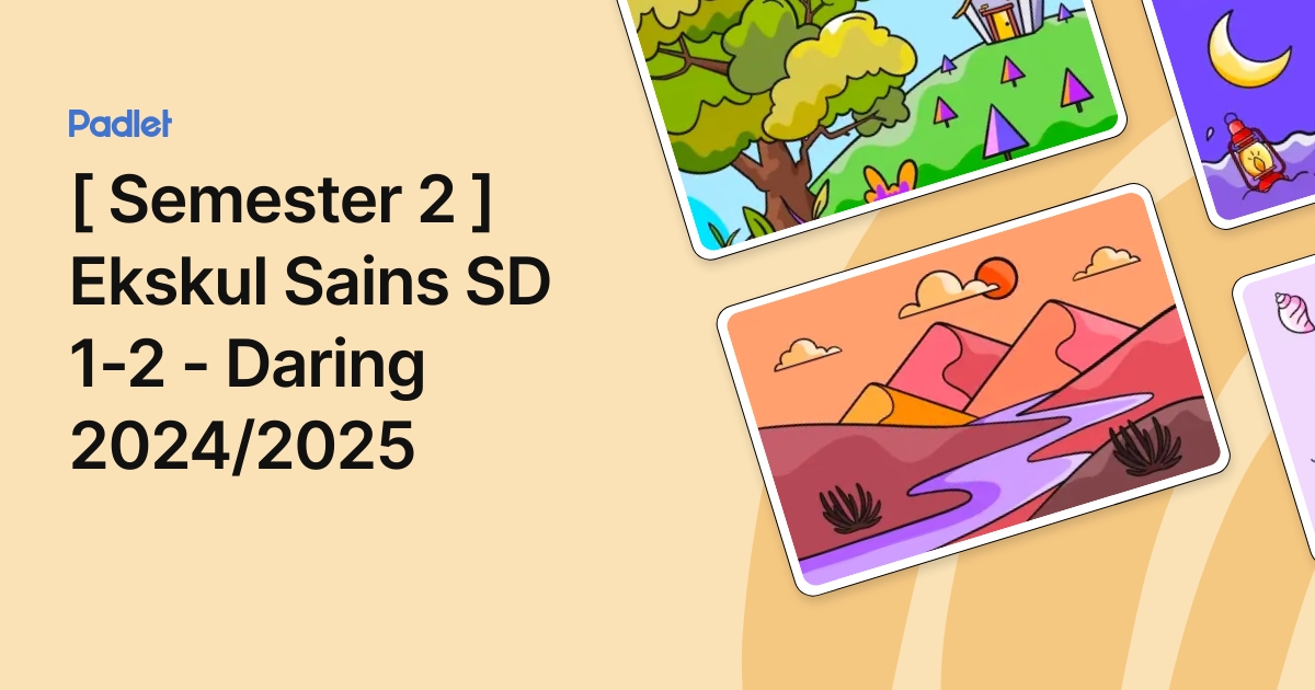 [ Semester 2 ] Ekskul Sains SD 1-2 - Daring 2024/2025