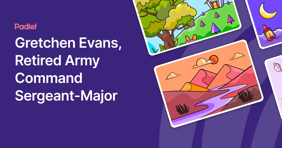 Gretchen Evans, Retired Army Command Sergeant-Major