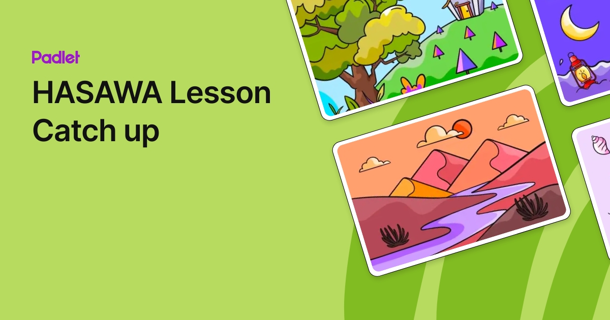 HASAWA Lesson Catch up