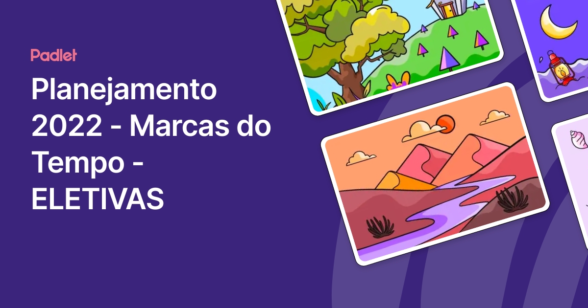 Planejamento 2022 - Marcas do Tempo - ELETIVAS