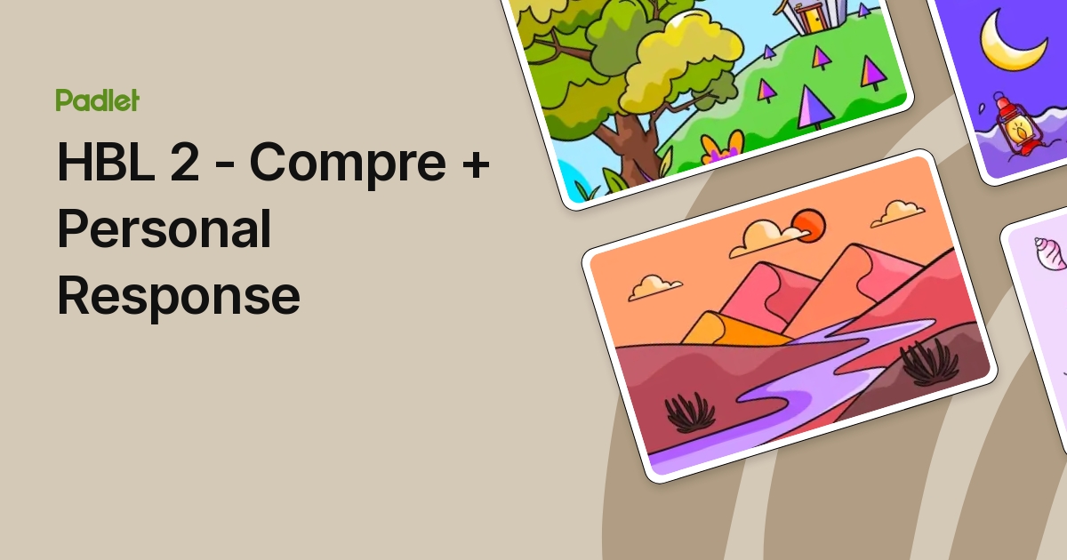 HBL 2 - Compre + Personal Response