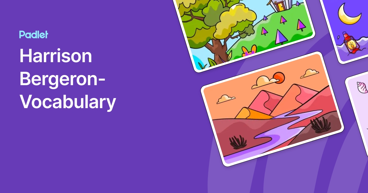 Harrison Bergeron- Vocabulary