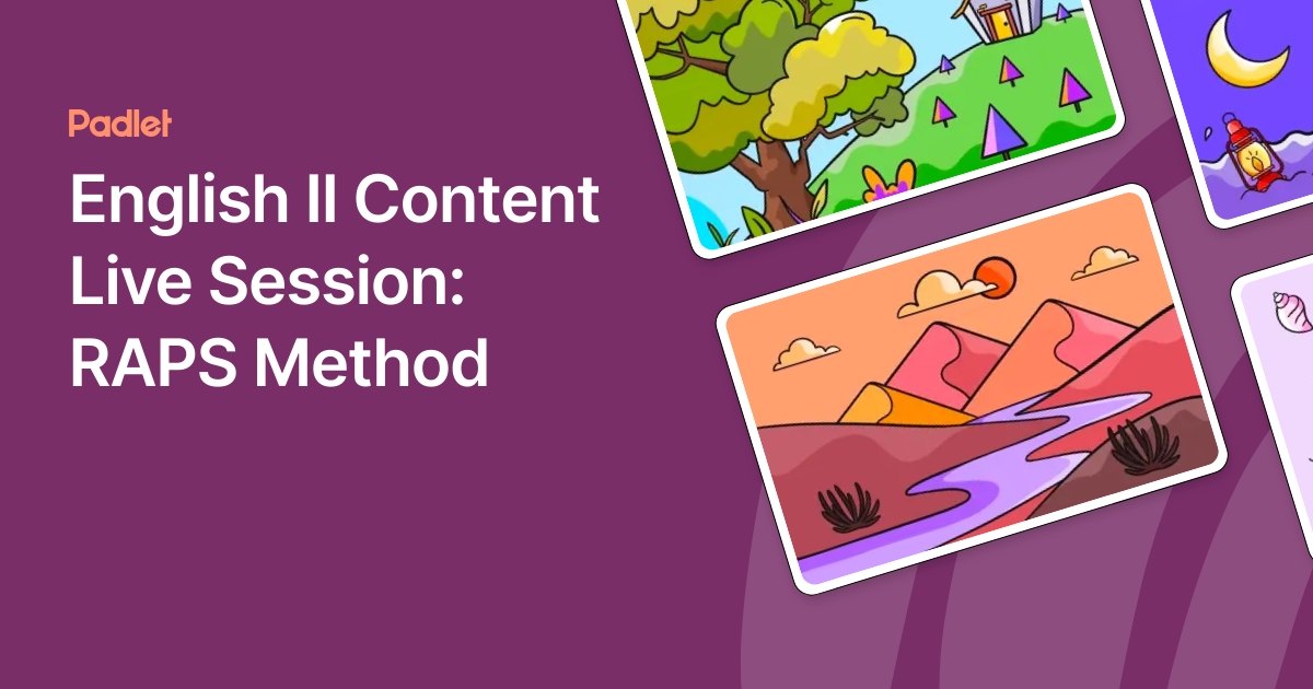 English II Content Live Session: RAPS Method