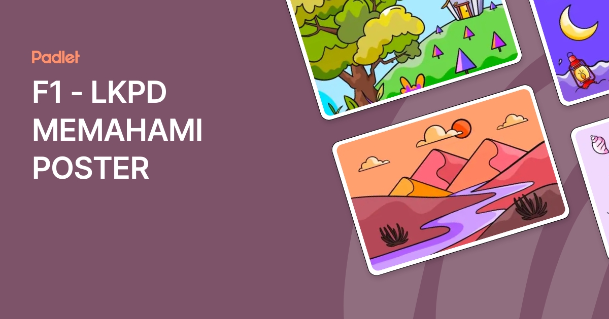 F1 - LKPD MEMAHAMI POSTER