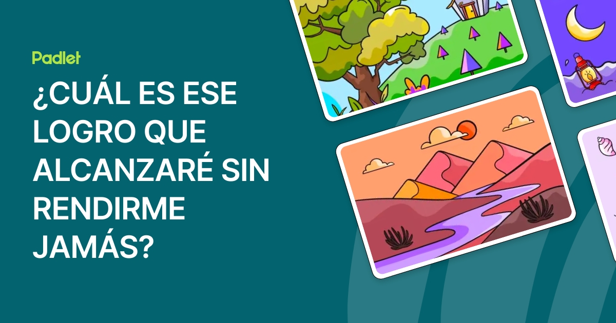 ¿CUÁL ES ESE LOGRO QUE ALCANZARÉ SIN RENDIRME JAMÁS?