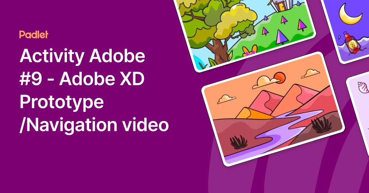Activity Adobe #9 - Adobe XD Prototype /Navigation video