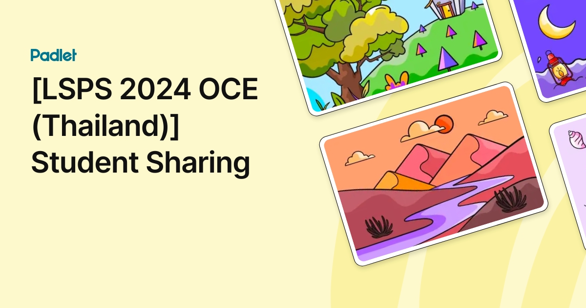 [LSPS 2024 OCE (Thailand)] Student Sharing