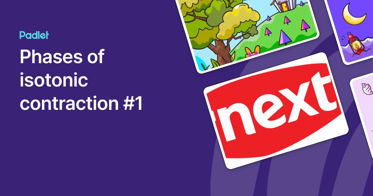 Phases of isotonic contraction #1