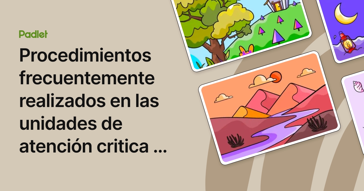 Procedimientos frecuentemente realizados en las unidades de atención ...