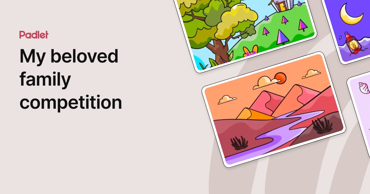 My beloved family competition