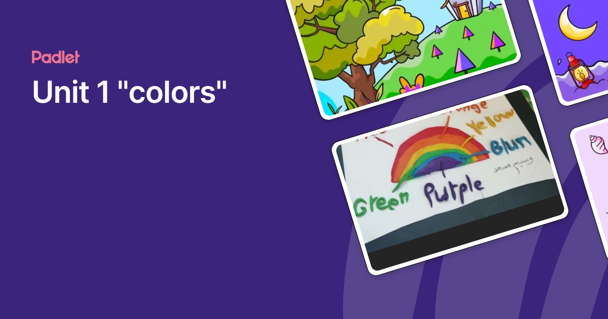 Unit 1 "colors"