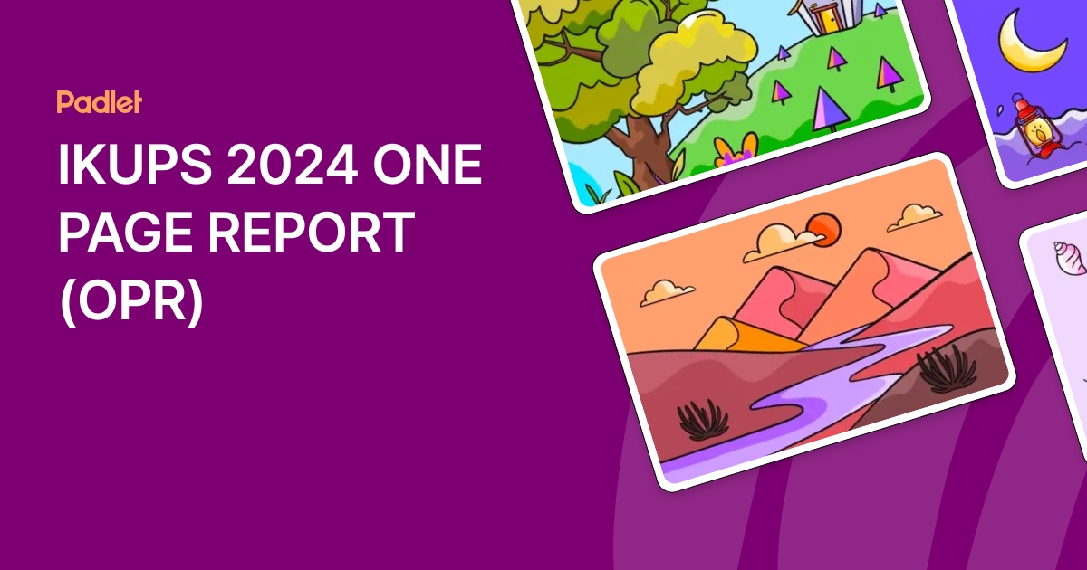 IKUPS 2024 ONE PAGE REPORT (OPR)