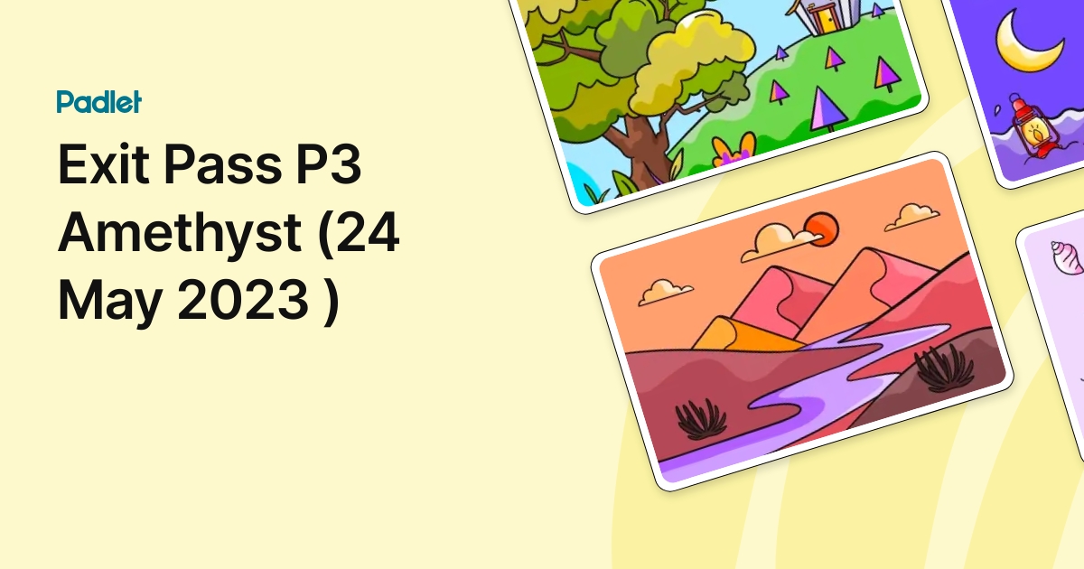 Exit Pass P3 Amethyst (24 May 2023 )