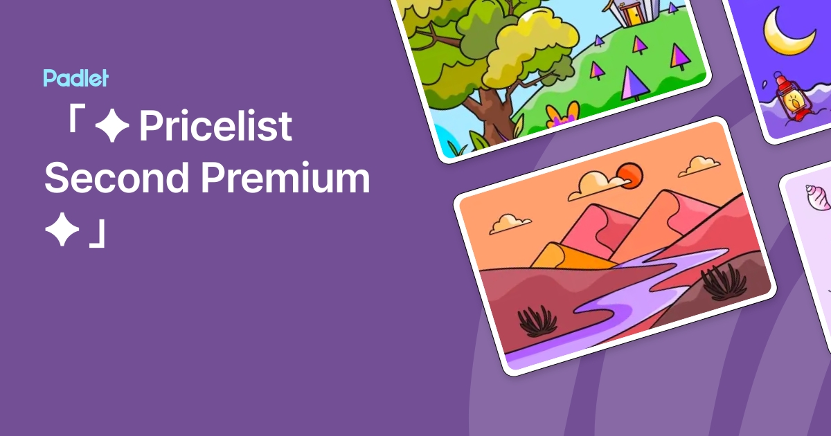 Pricelist Second Premium 」