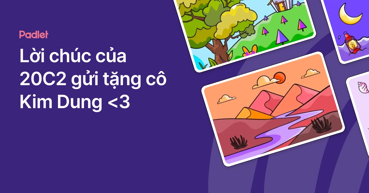 Lời chúc của 20C2 gửi tặng cô Kim Dung