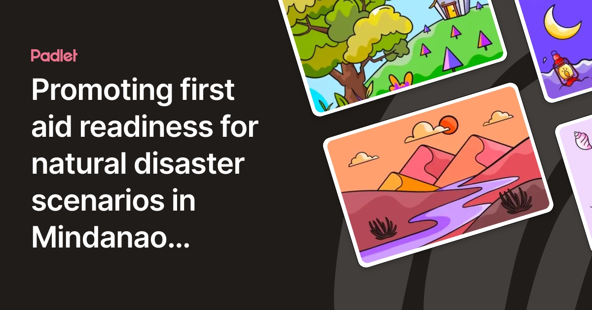 Promoting first aid readiness for natural disaster scenarios in ...