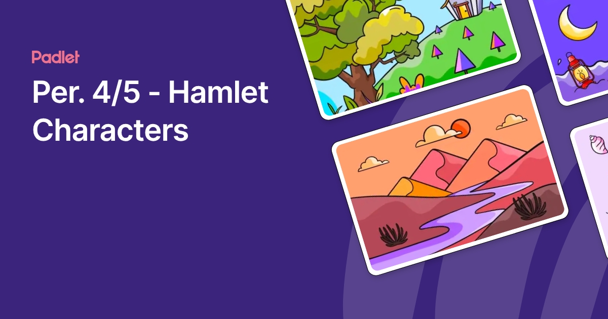 Per. 4/5 - Hamlet Characters