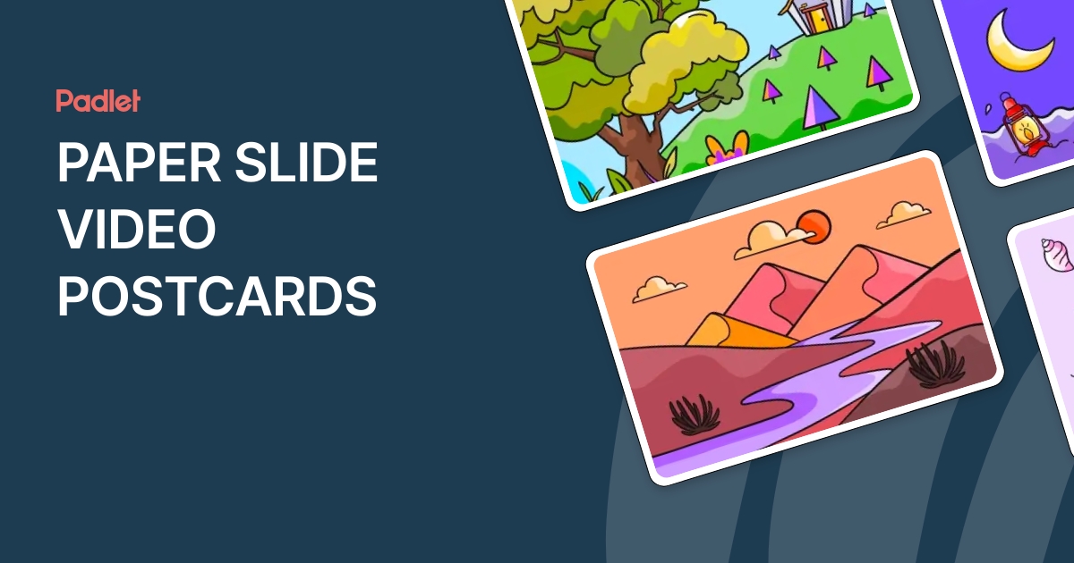 PAPER SLIDE VIDEO POSTCARDS