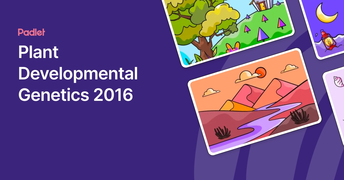 Plant Developmental Genetics 2016