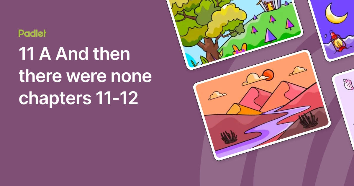 11 A And then there were none chapters 11-12