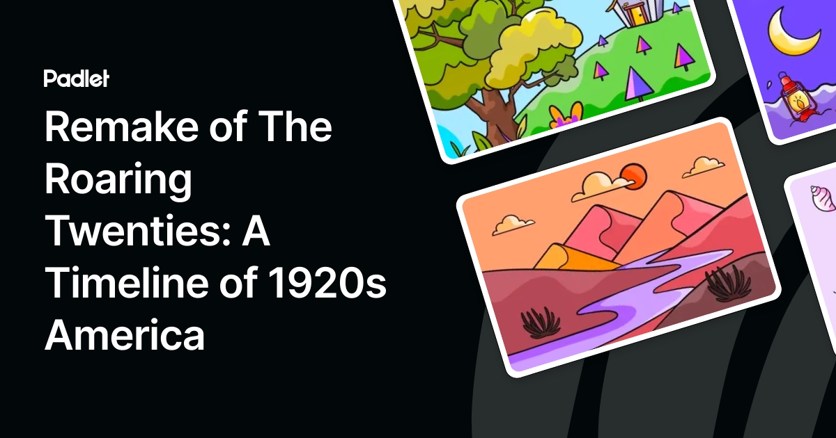 Remake of The Roaring Twenties: A Timeline of 1920s America