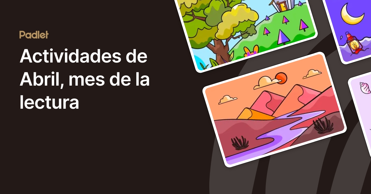 Actividades de Abril, mes de la lectura