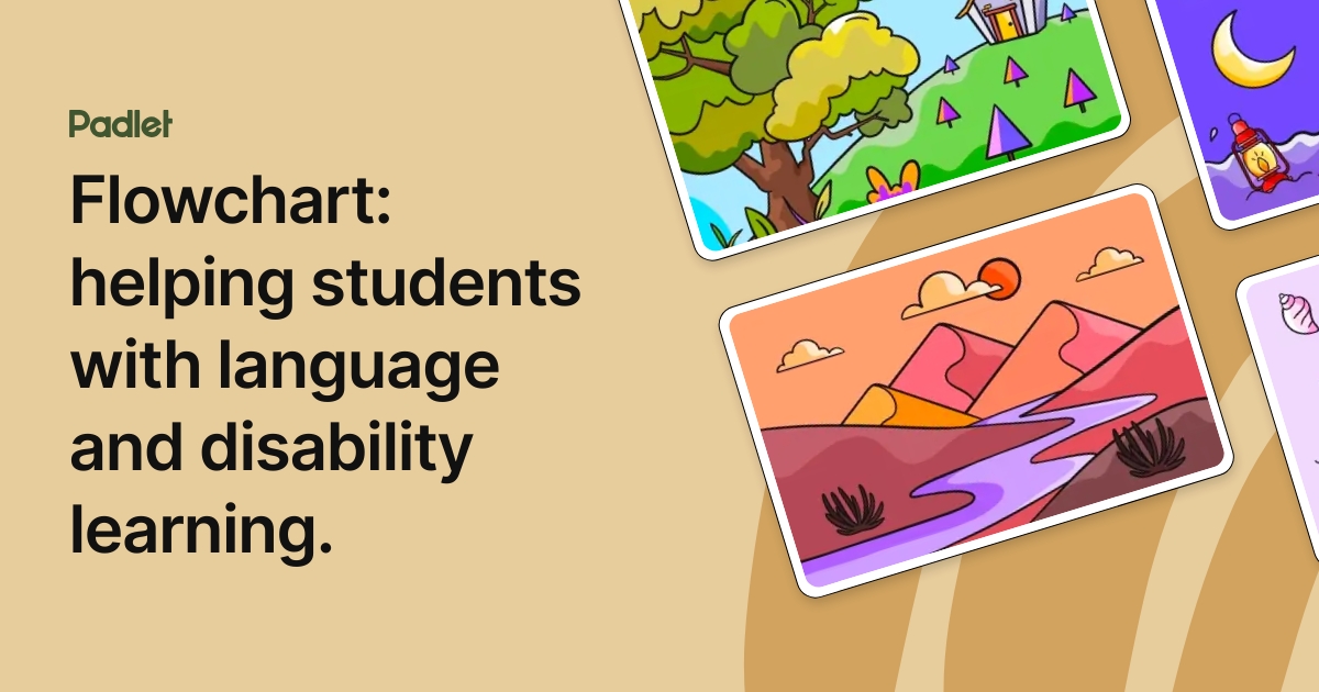 Flowchart: helping students with language and disability learning.