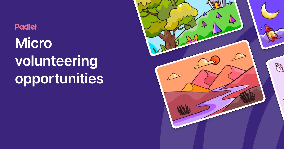 Micro volunteering opportunities