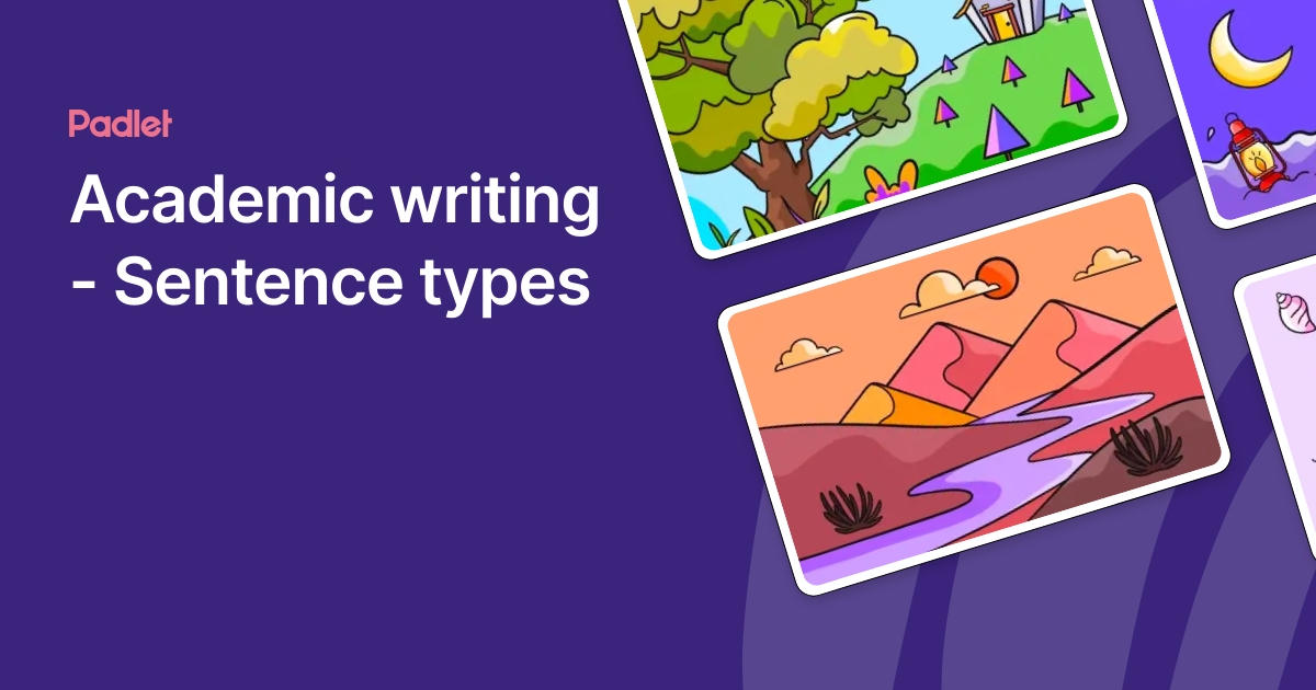 Academic writing - Sentence types