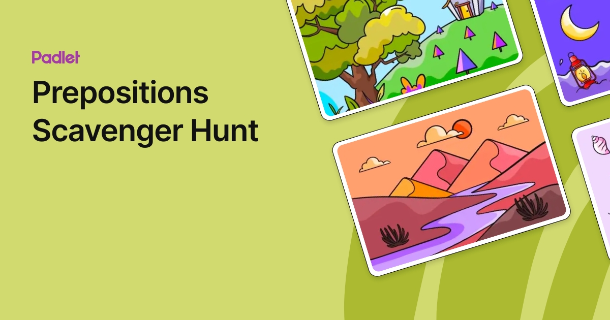 Prepositions Scavenger Hunt