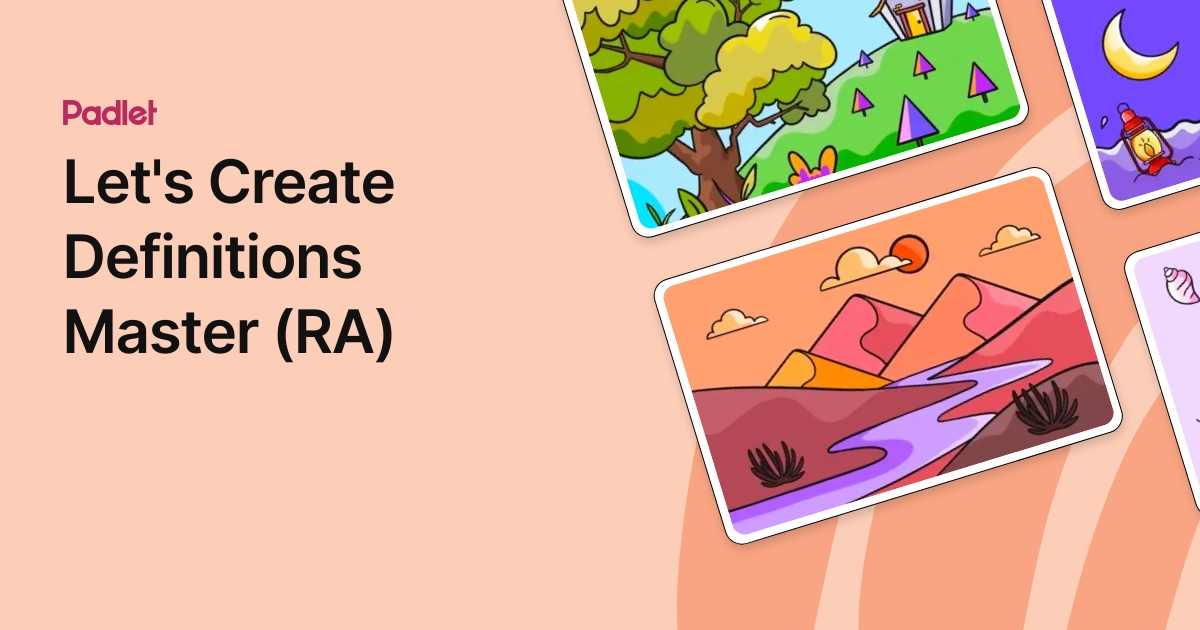 Let's Create Definitions Master (RA)