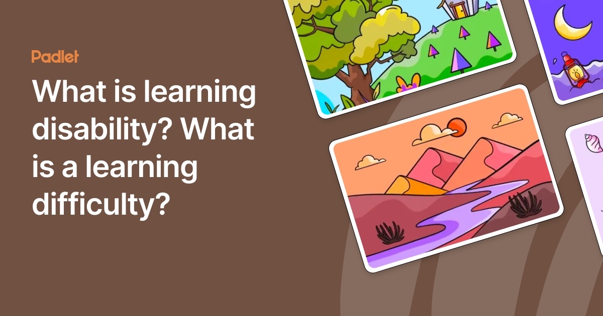 What is learning disability? What is a learning difficulty?
