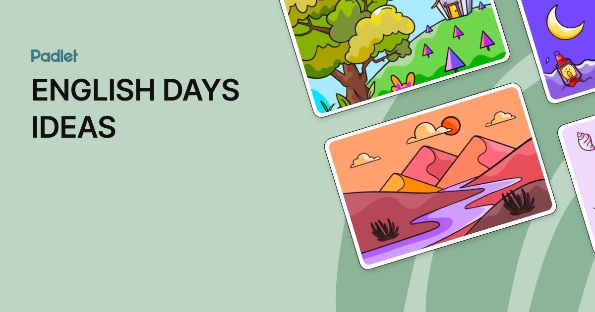ENGLISH DAYS IDEAS